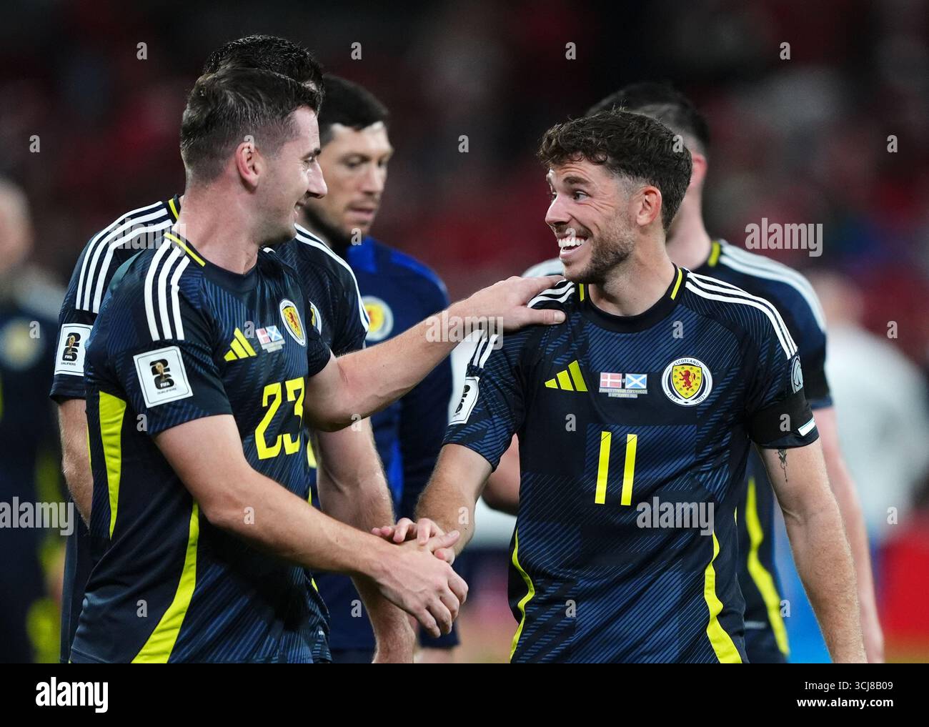 Scotland's Kenny McLean and Ryan Christie following the World Cup ...