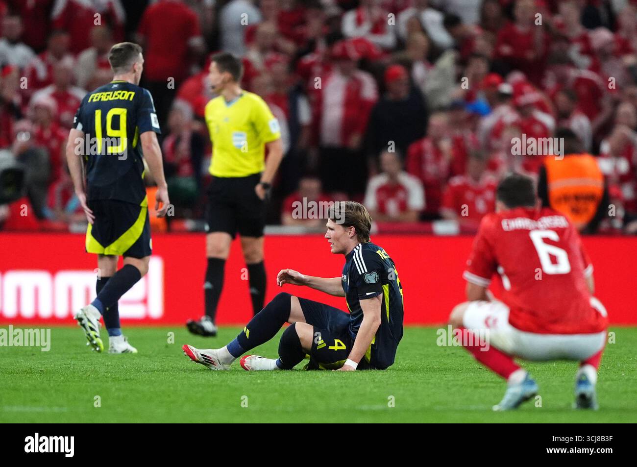 Scotland's Scott McTominay reacts following the World Cup European ...