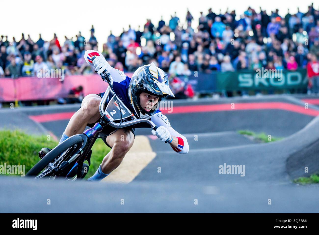 Eddy Clerte of France, who finished first, competes in the UCI MTB Men ...