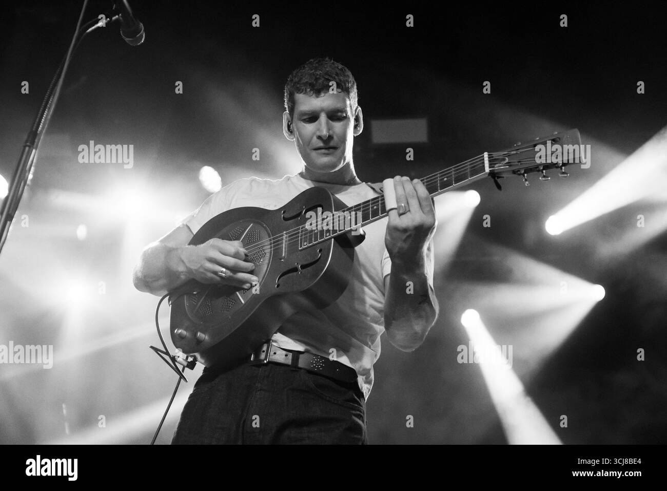 Singer Jack Rollins of the Australian group Sons of the East performs ...