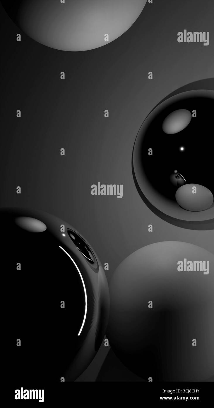 Abstract round modern elegant sphere Black and White Stock Photos ...