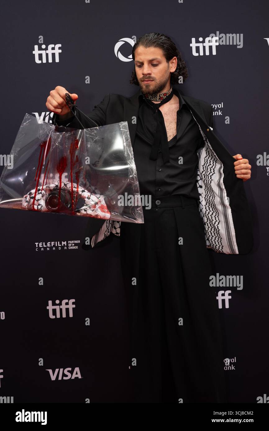 Karim Daoud Anaya attends the red carpet for the "Palestine 36 ...