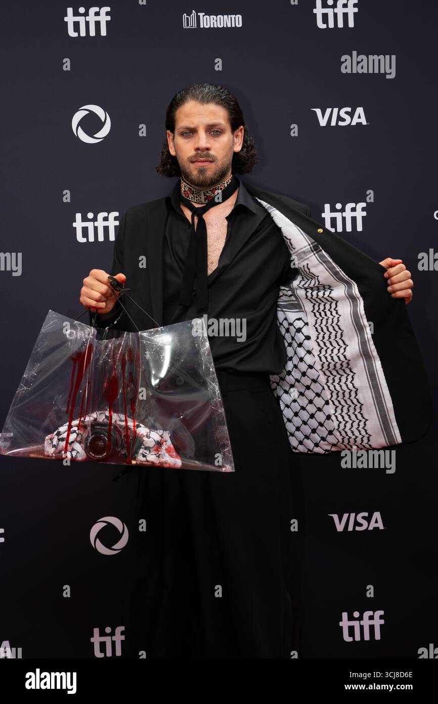 Karim Daoud Anaya attends the red carpet for the "Palestine 36 ...