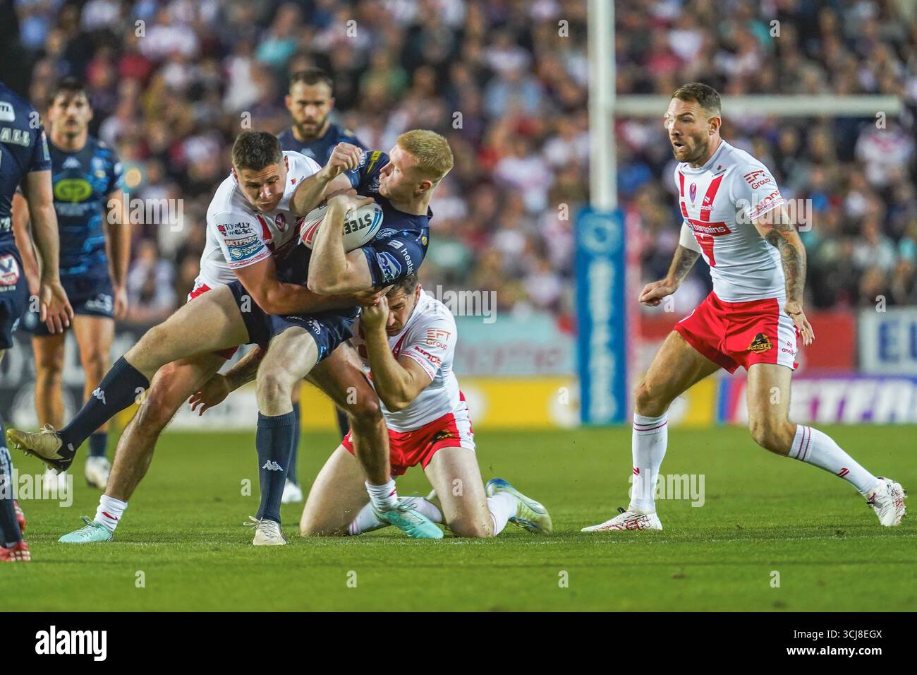 ST HLENES, ENGLAND - September 5: Zach Eckersley of Wigan Warriors is ...