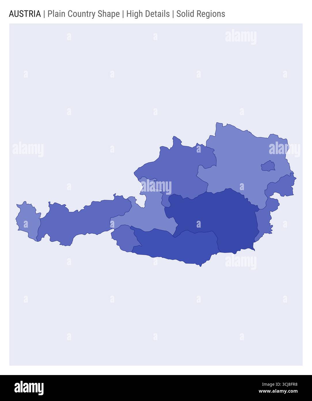 Austria map solid border pattern hi-res stock photography and images ...