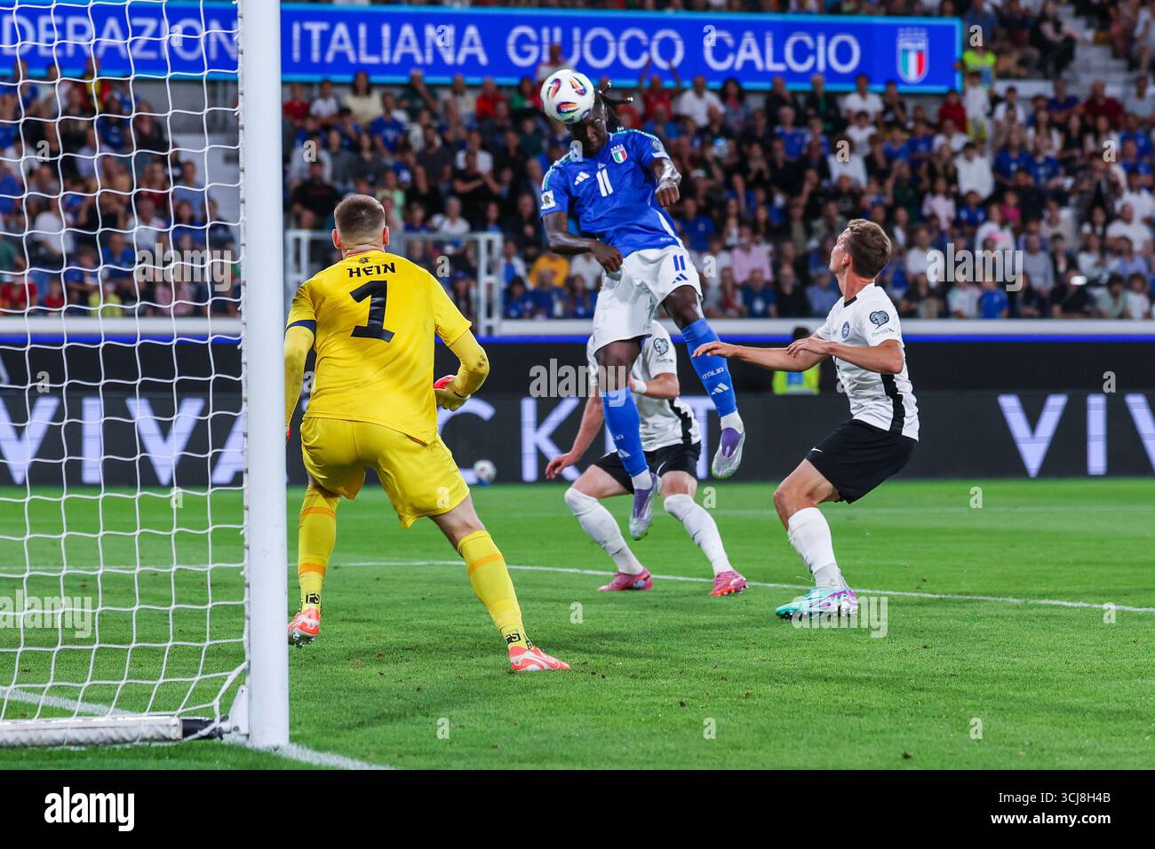 Moise Kean of Italy scores a goal during European Qualifier 2026 ...