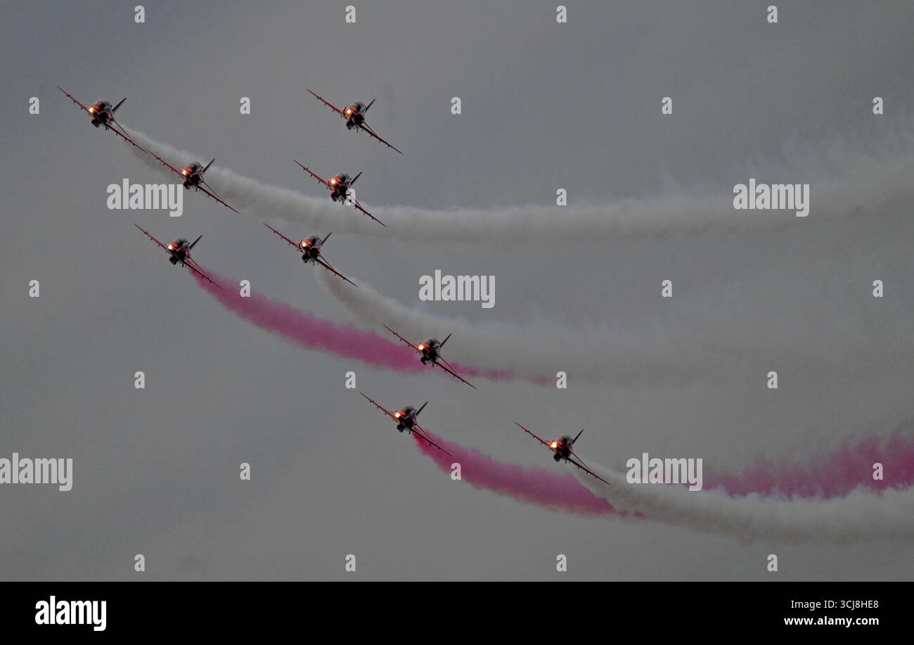 The RAF Red Arrows 5th September 2025 Stock Photo - Alamy