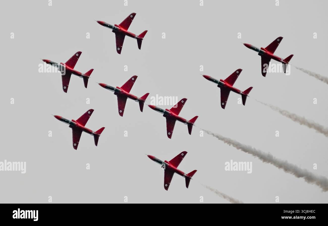 The RAF Red Arrows 5th September 2025 Stock Photo - Alamy