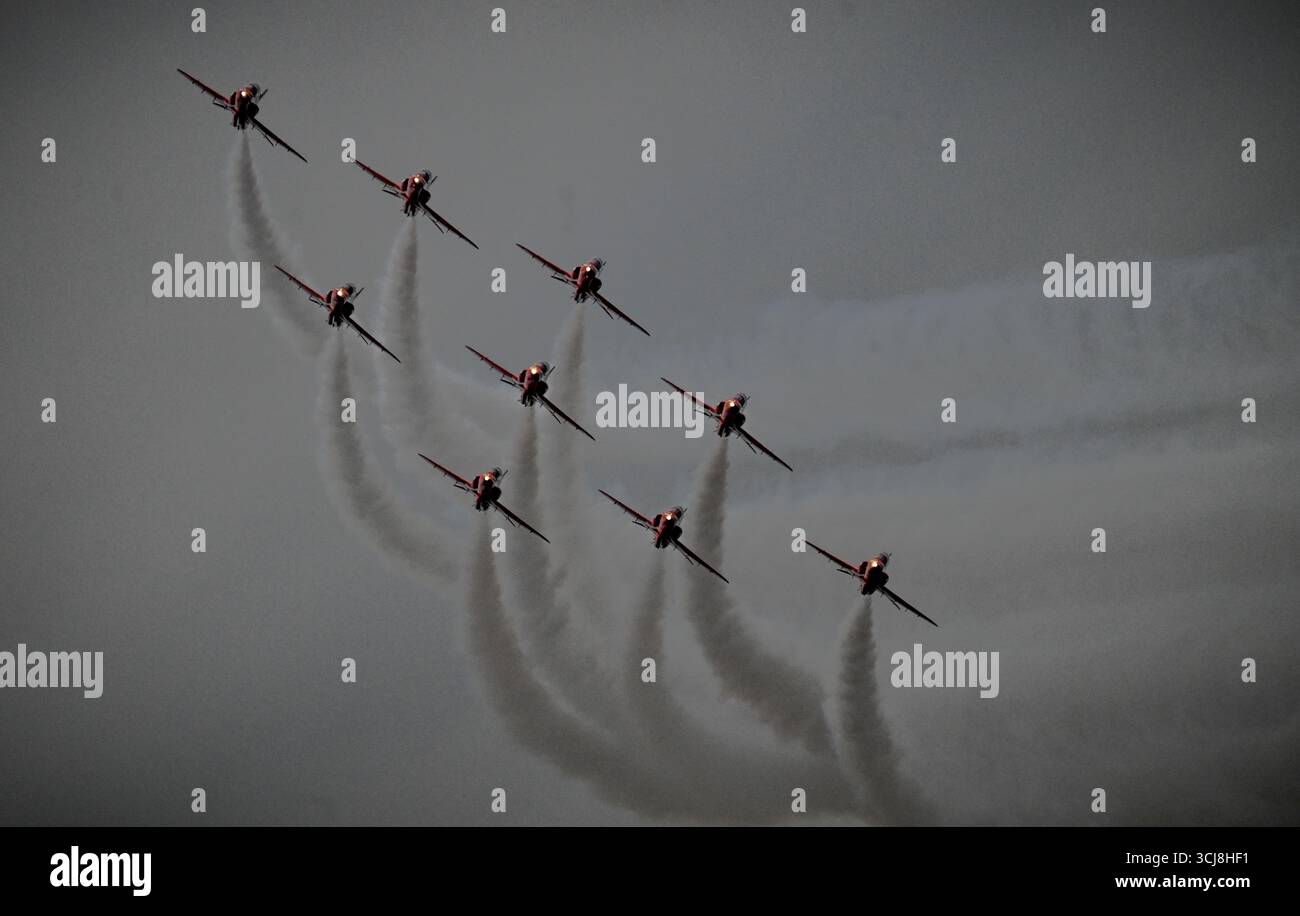 The RAF Red Arrows 5th September 2025 Stock Photo - Alamy