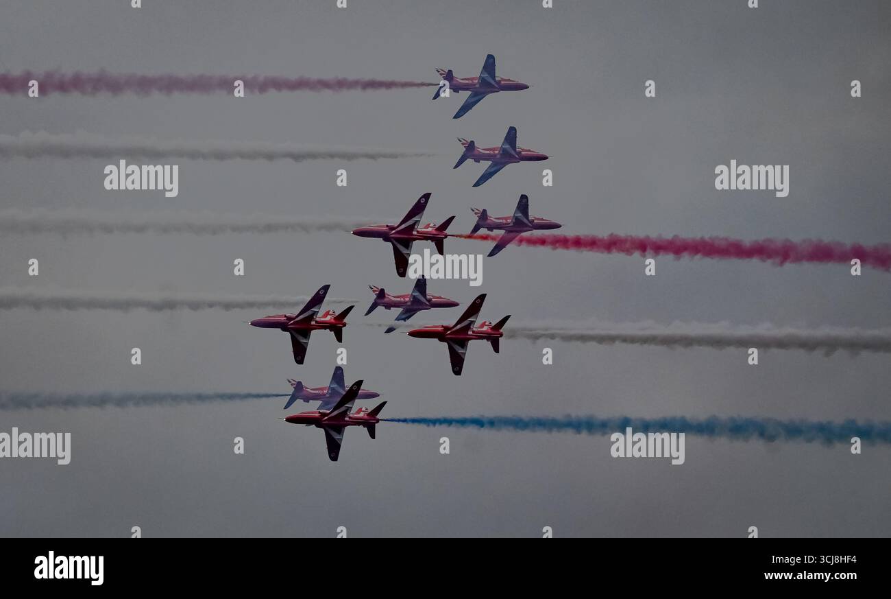 The RAF Red Arrows 5th September 2025 Stock Photo - Alamy