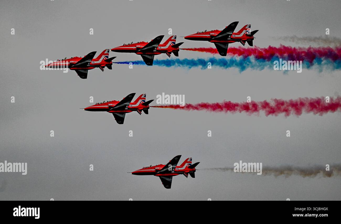 The RAF Red Arrows 5th September 2025 Stock Photo - Alamy