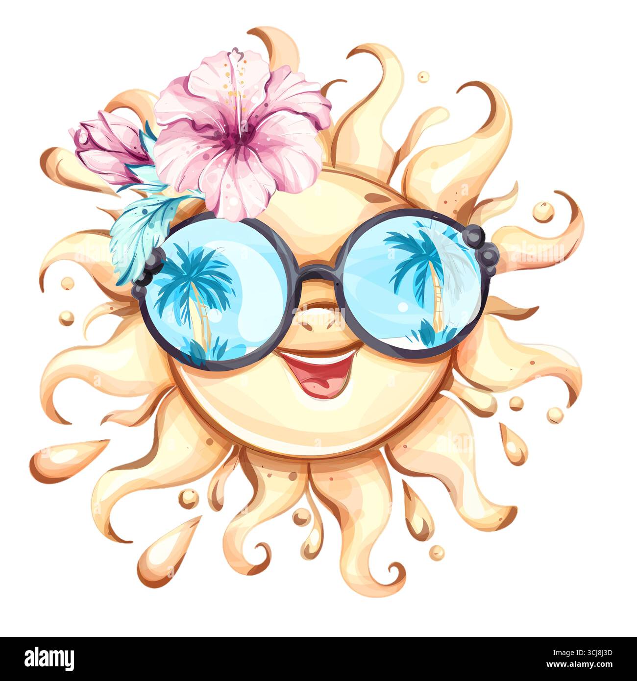 Celebrate summer vibes cheerful Stock Vector Images - Alamy