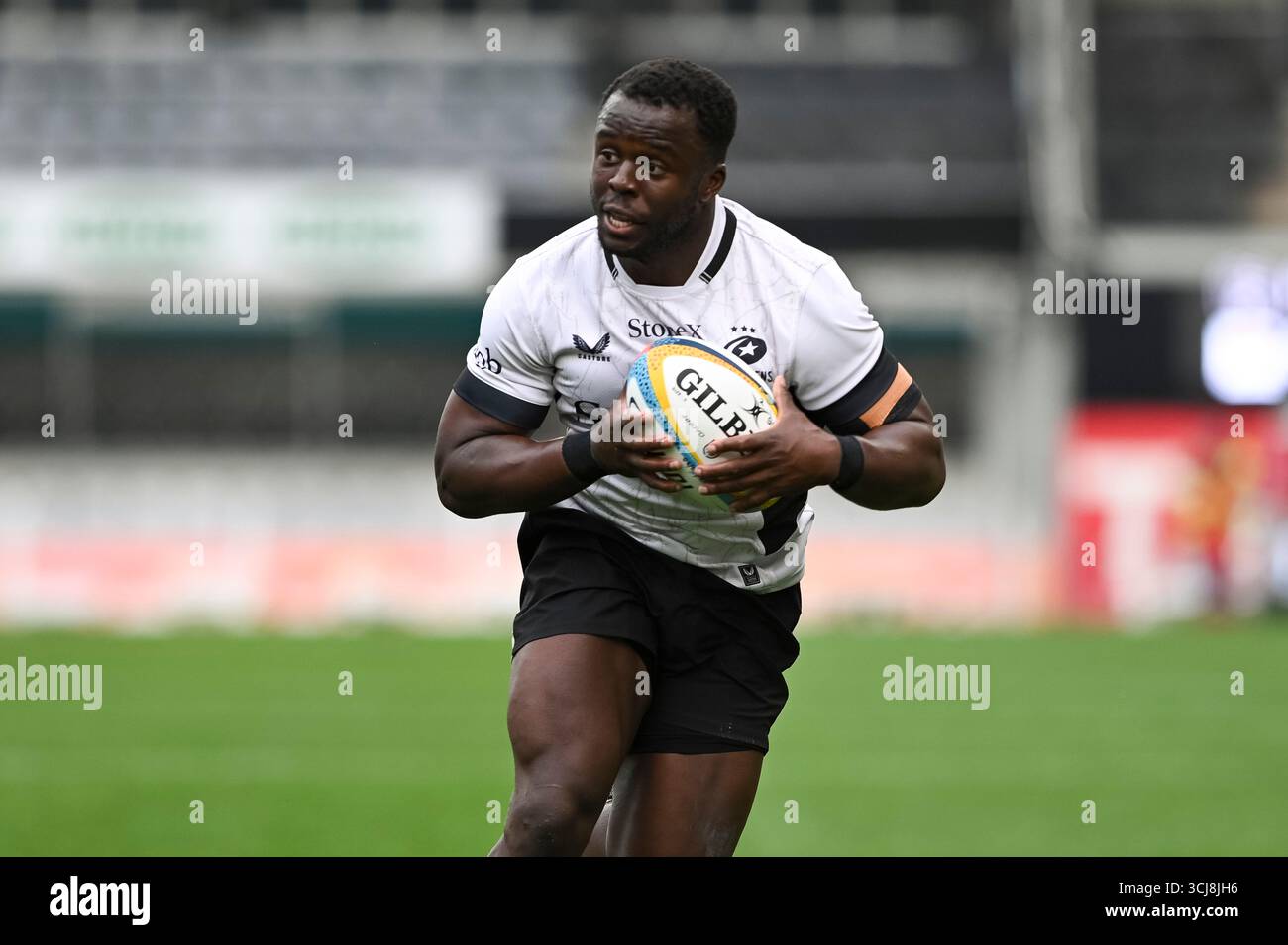 Rotimi Segun of Saracens during the match between Hollywoodbets Sharks ...