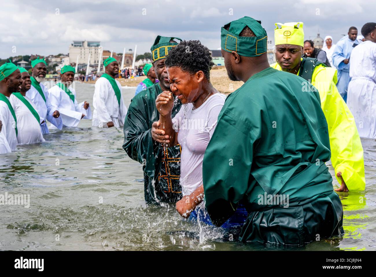 Men From The Apostles of Muchinjikwa Church Perform Baptisms In The Sea ...