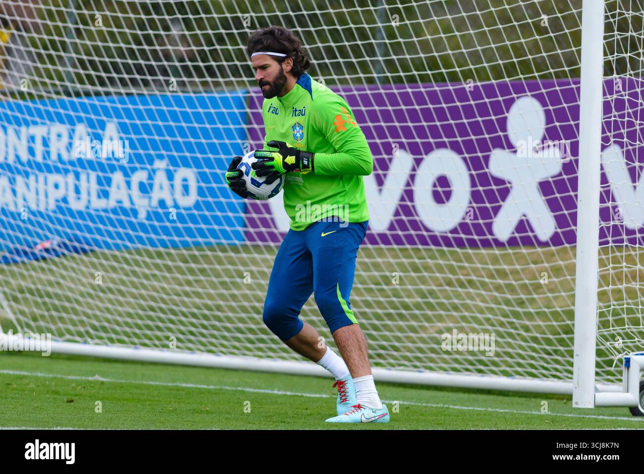 Teresópolis, Brazil - September 01: Goalkeeper Alisson Becker of Brazil ...