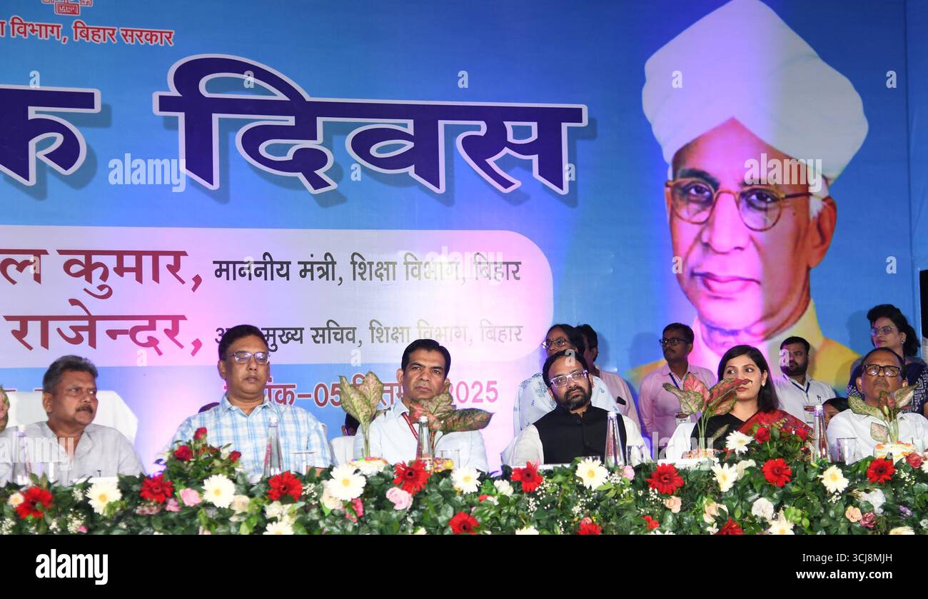 PATNA, INDIA - SEPTEMBER 5: Bihar Education Minister Sunil Kumar ...