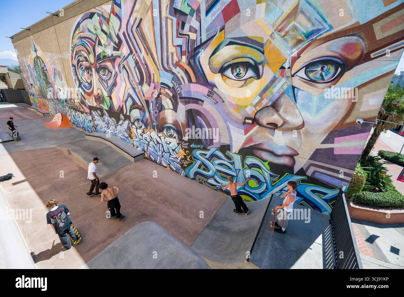 People enjoy riding their skateboards at the new East End Skatepark ...