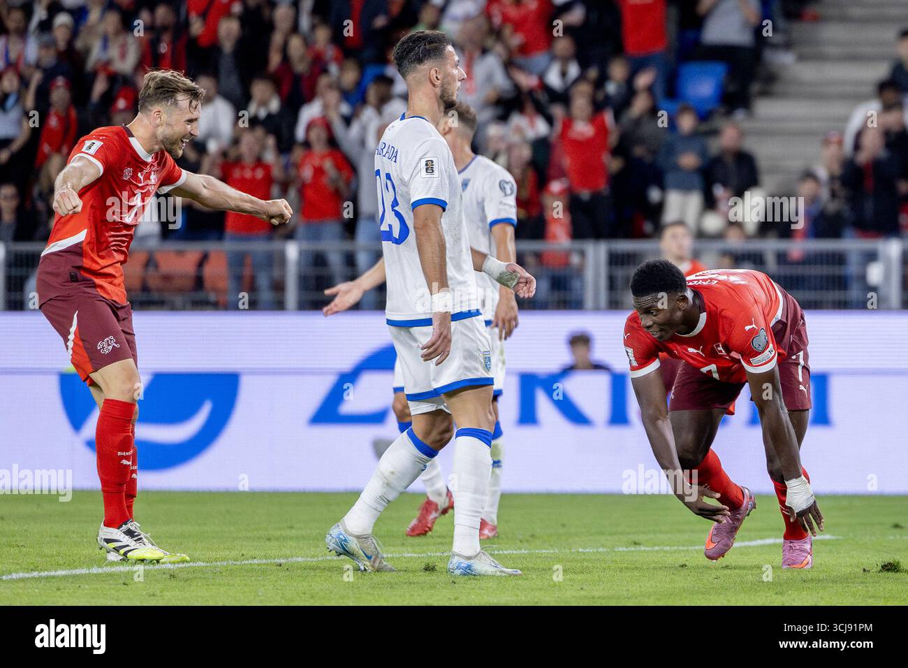 Basel, Switzerland, September 05st 2025: Goalscorer Breel Embolo (7 SUI ...