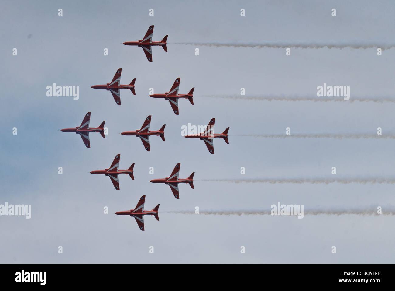 Ayr Scotland UK. 5th September 2025. The Red Arrows display at the ...