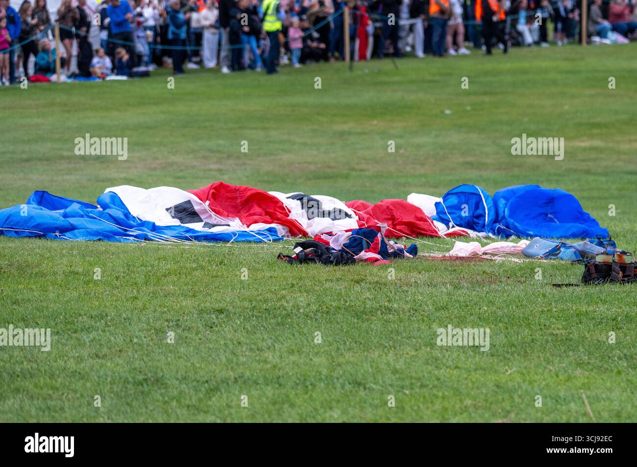 Ayr Scotland UK. 5th September 2025. The RAF Falcons parachute display ...
