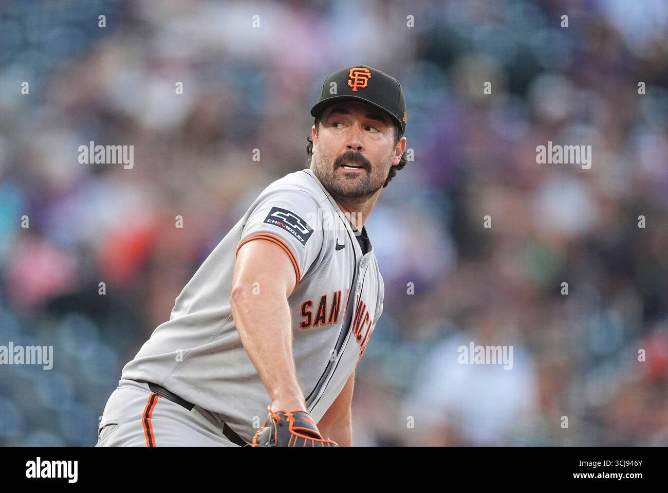 San Francisco Giants starting pitcher Robbie Ray (38) in the first ...
