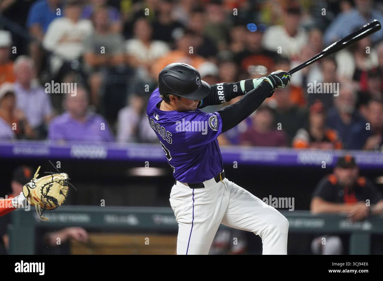 Colorado Rockies third baseman Kyle Karros (12) in the fifth inning of ...