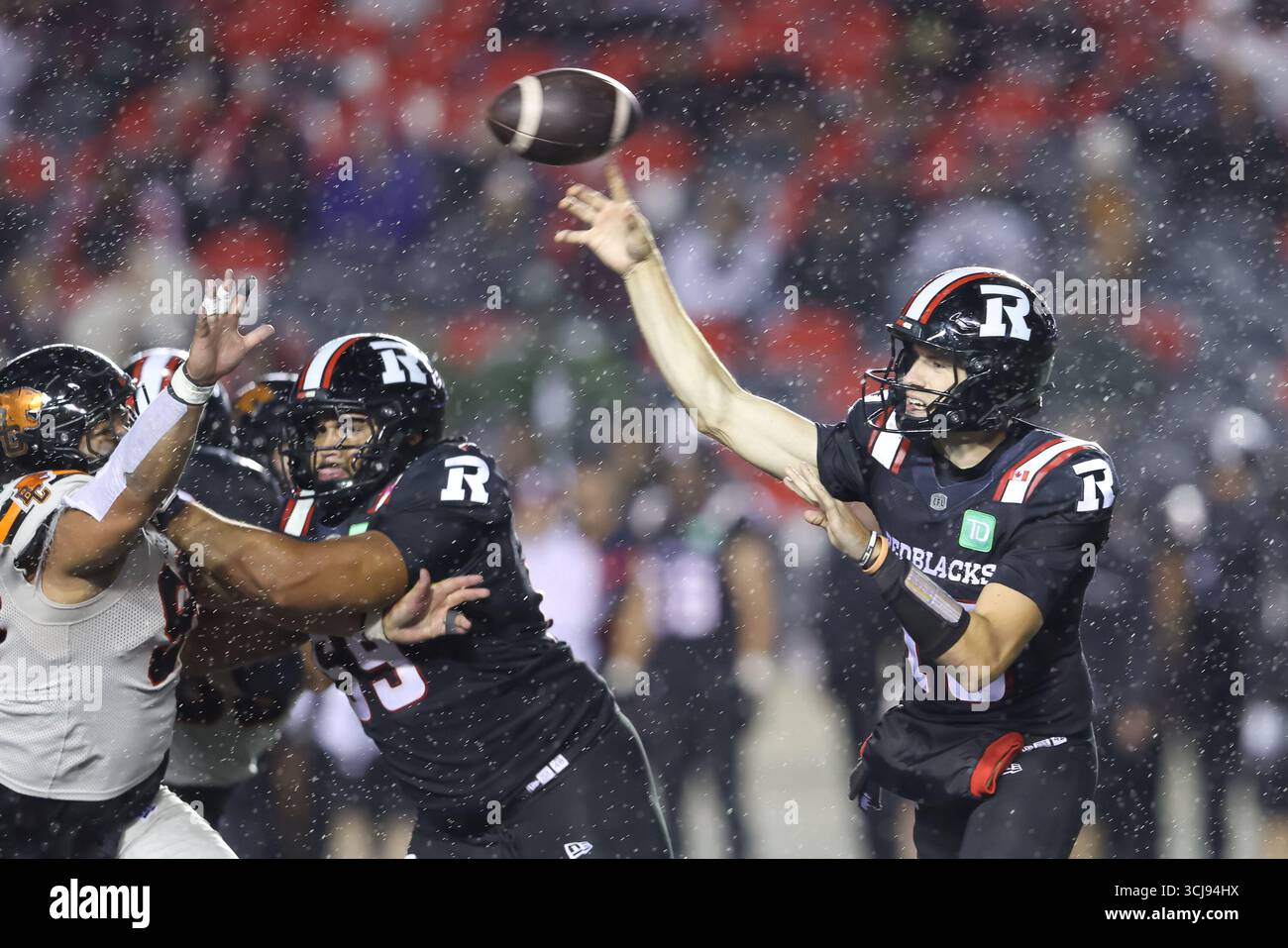 September 05, 2025: Ottawa Redblacks quarterback Dustin Crum (18 ...
