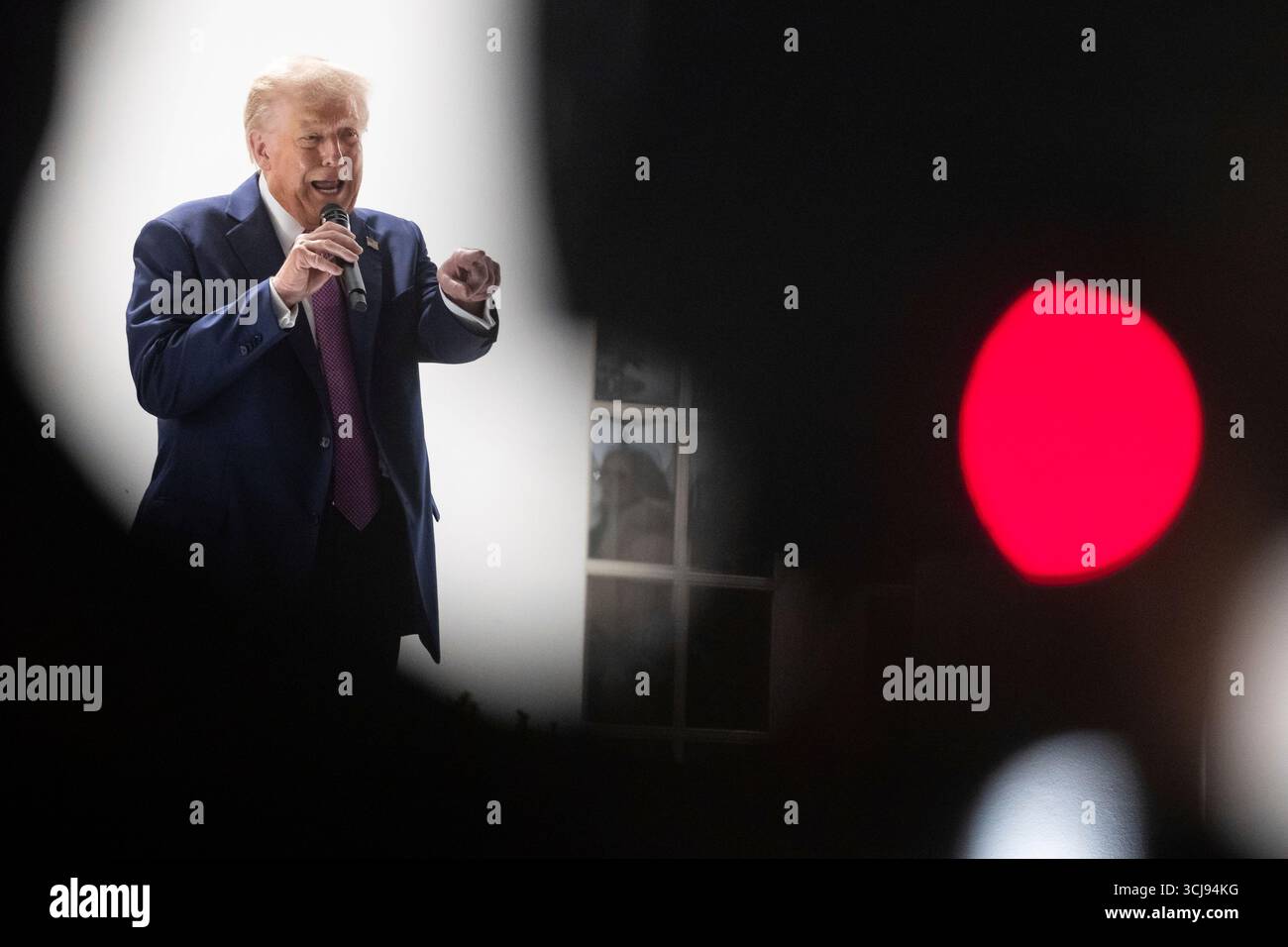 President Donald Trump hosts a dinner with members of his ...
