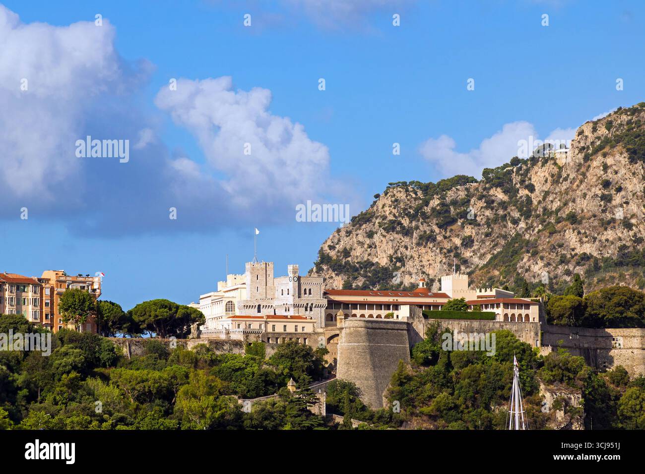 The Prince's palace of Monaco in residence building of Grimaldi family ...