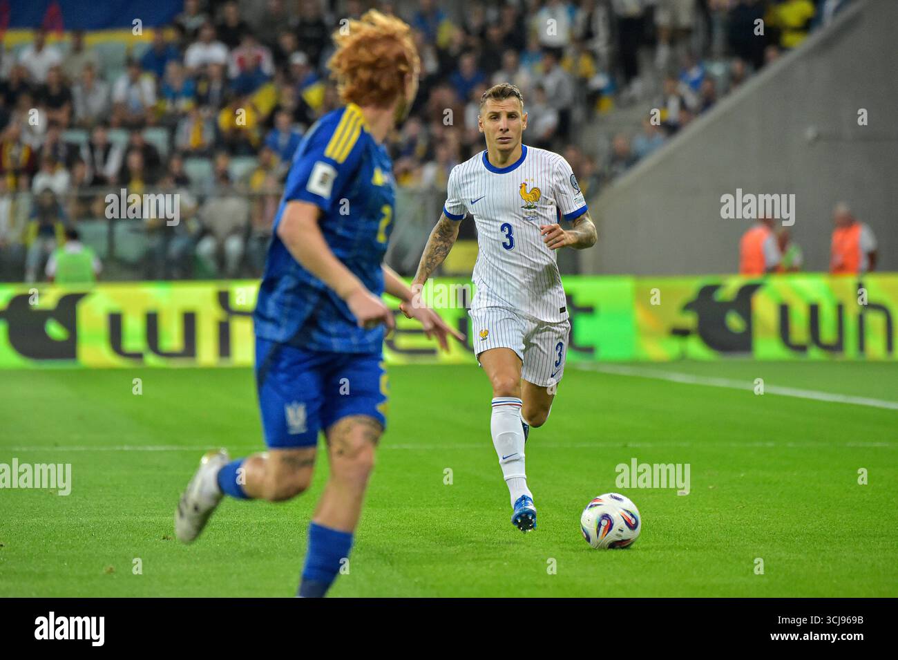 Wroclaw, Poland. 5th September, 2025. Lucas Digne (2, France) during ...