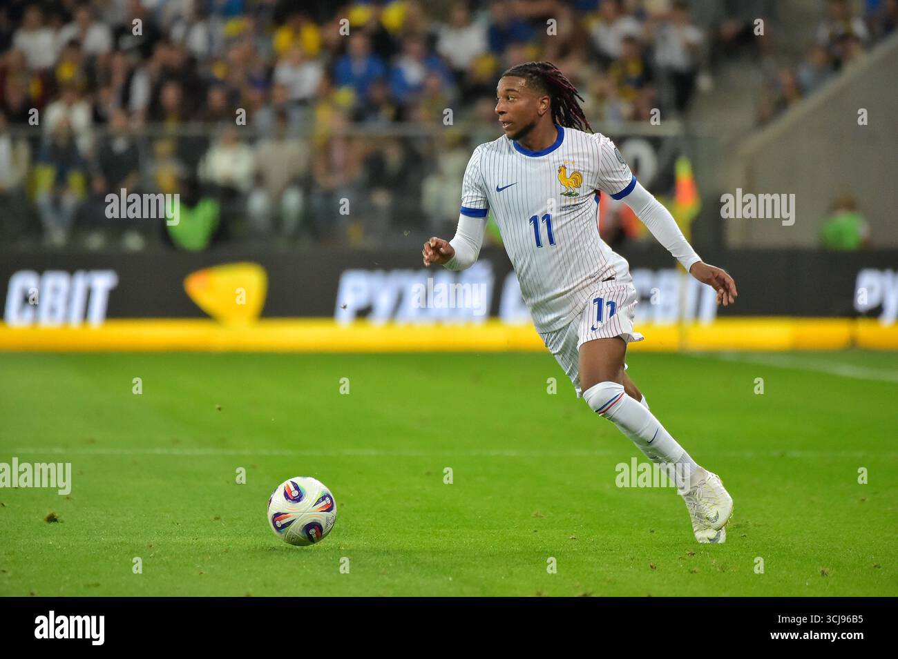 Wroclaw, Poland. 5th September, 2025. Michael Olise (11, France) during ...