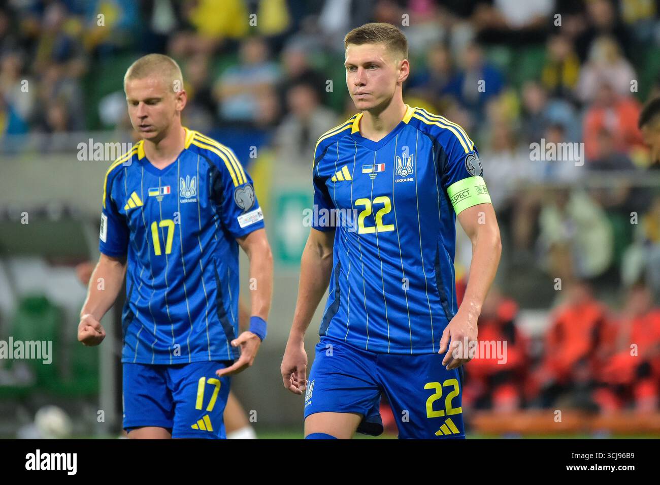 Wroclaw, Poland. 5th September, 2025. Oleksandr Zinchenko (17, Ukraine ...