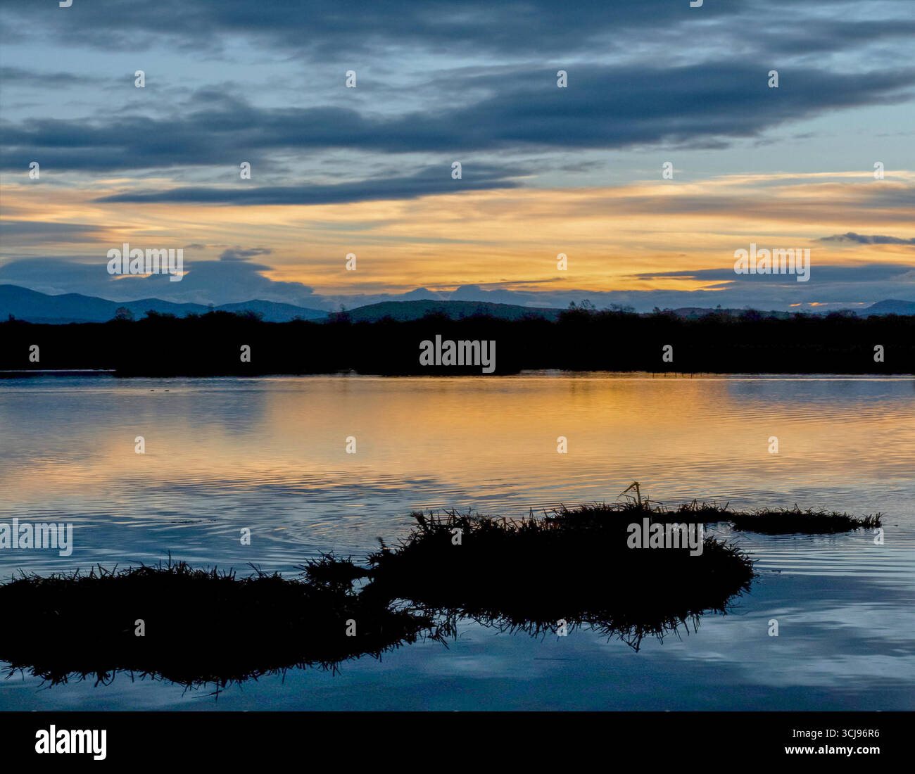 Dusk view mountains on Stock Vector Images - Alamy