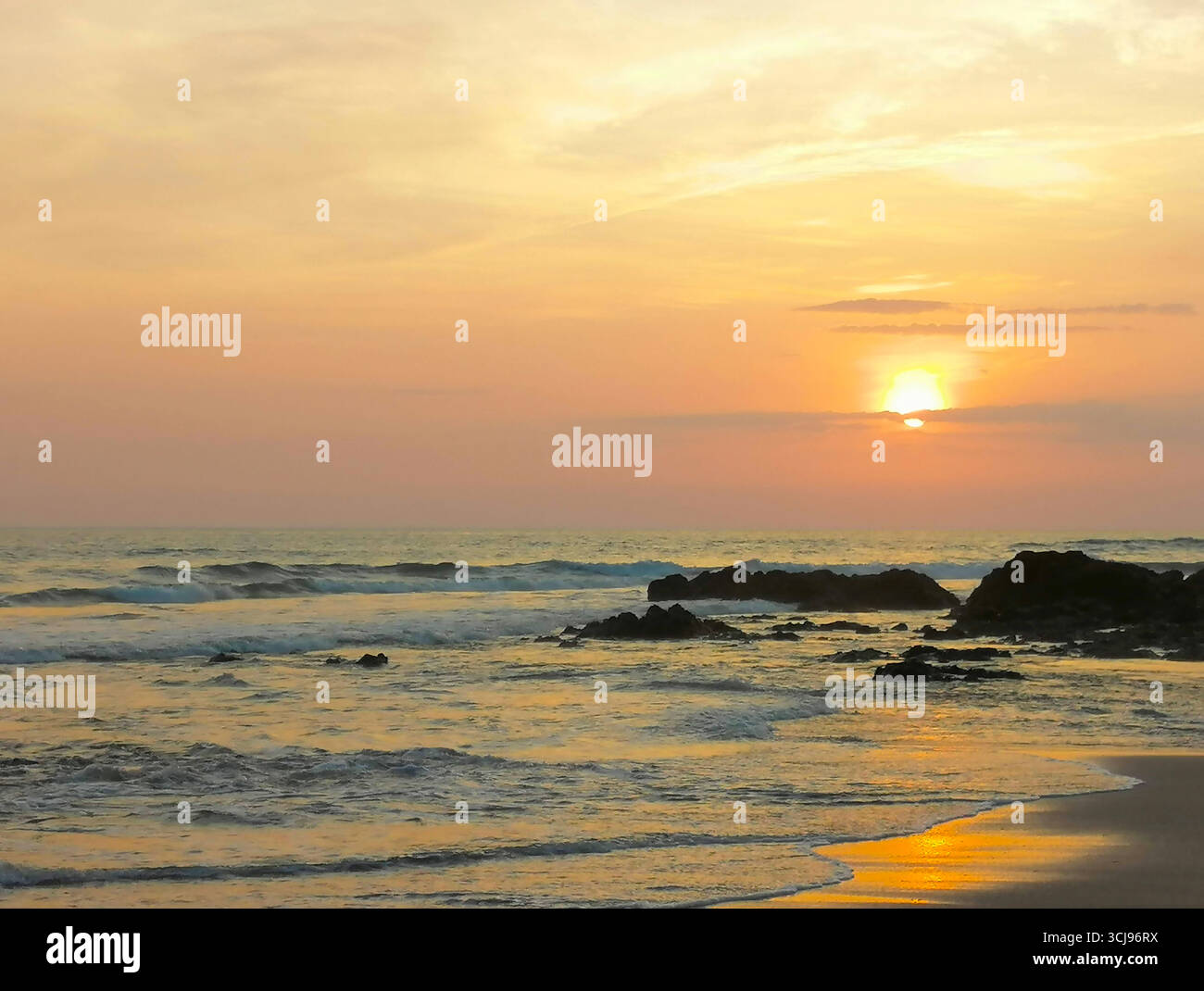 Scenic panoramic view ocean Stock Vector Images - Alamy