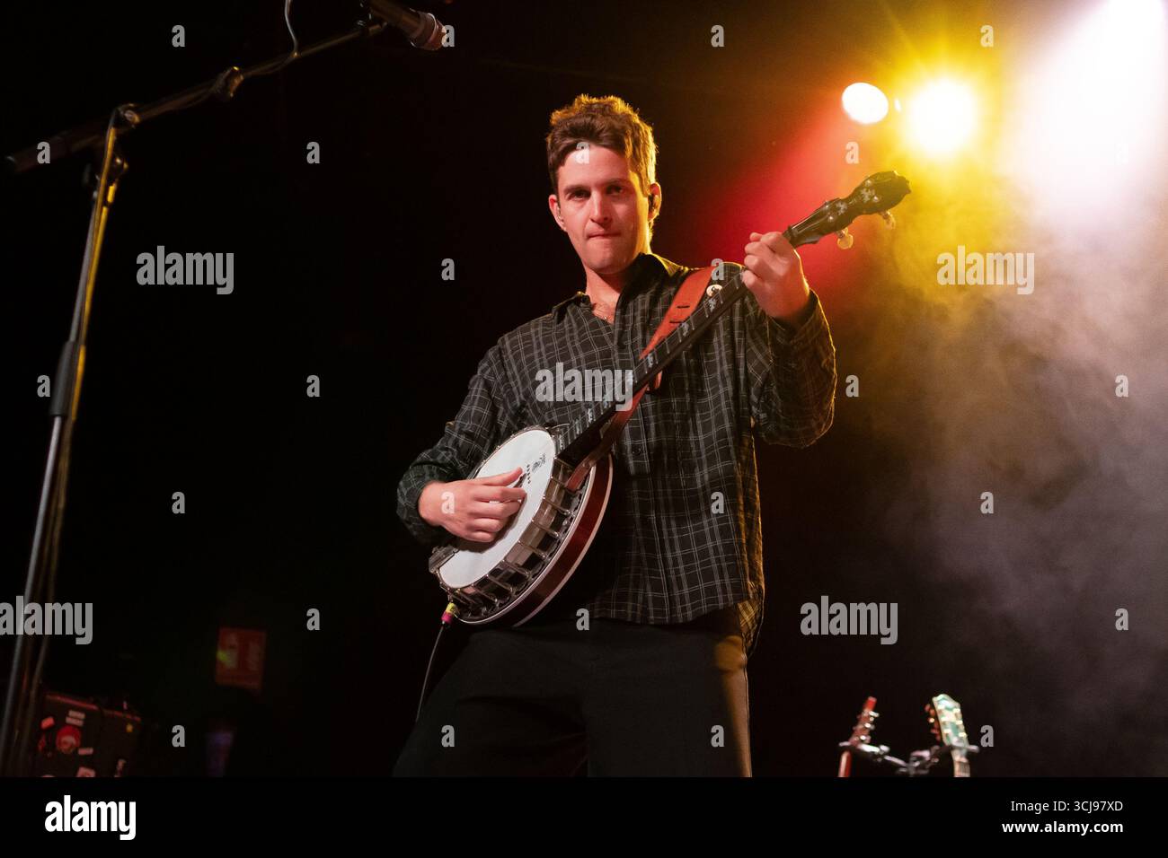 Dan Wallage of the Australian group Sons of the East performs during a concert at Sala la ...