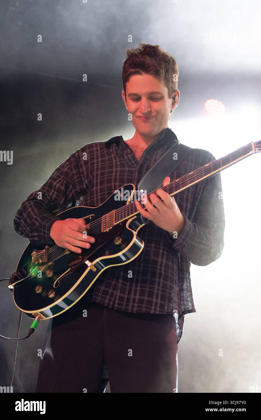 Dan Wallage of the Australian group Sons of the East performs during a concert at Sala la ...