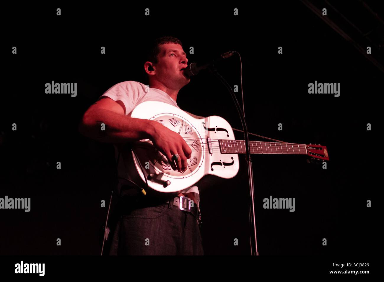 Singer Jack Rollins of the Australian group Sons of the East performs ...