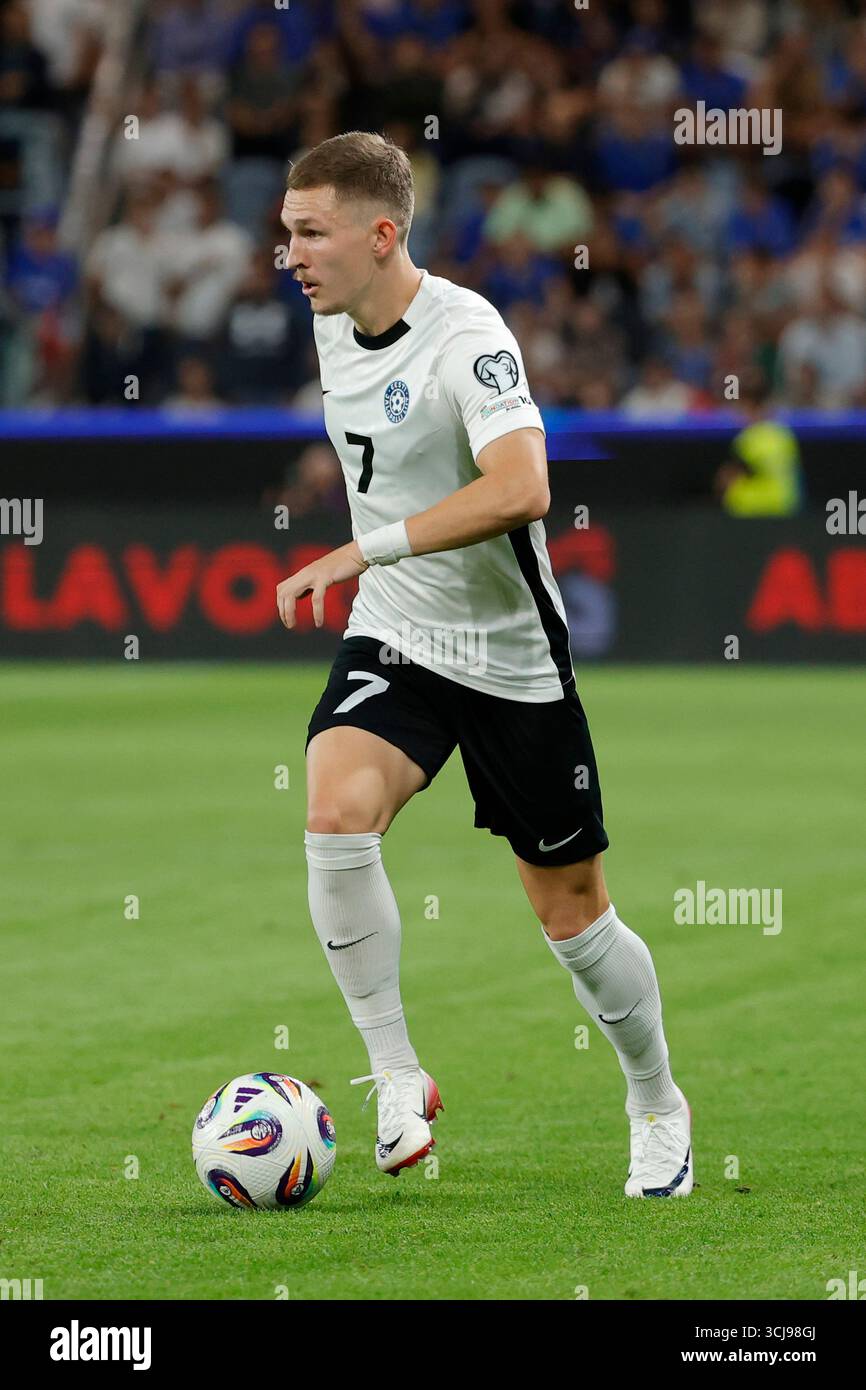 Robi Saarma of Estonia seen in action during the Italian Serie A soccer ...