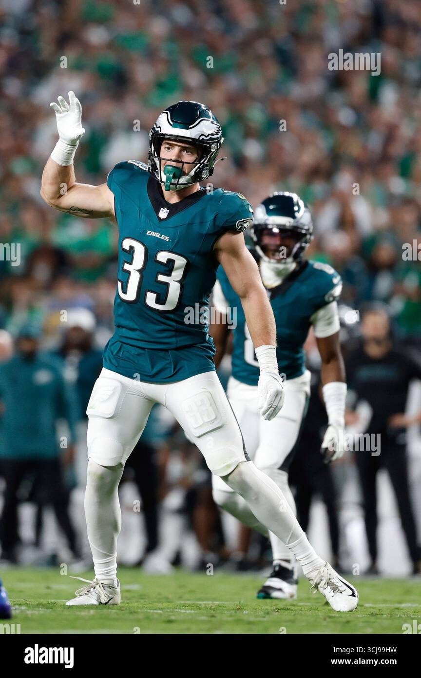 Philadelphia Eagles cornerback Cooper DeJean (33) in action during the ...