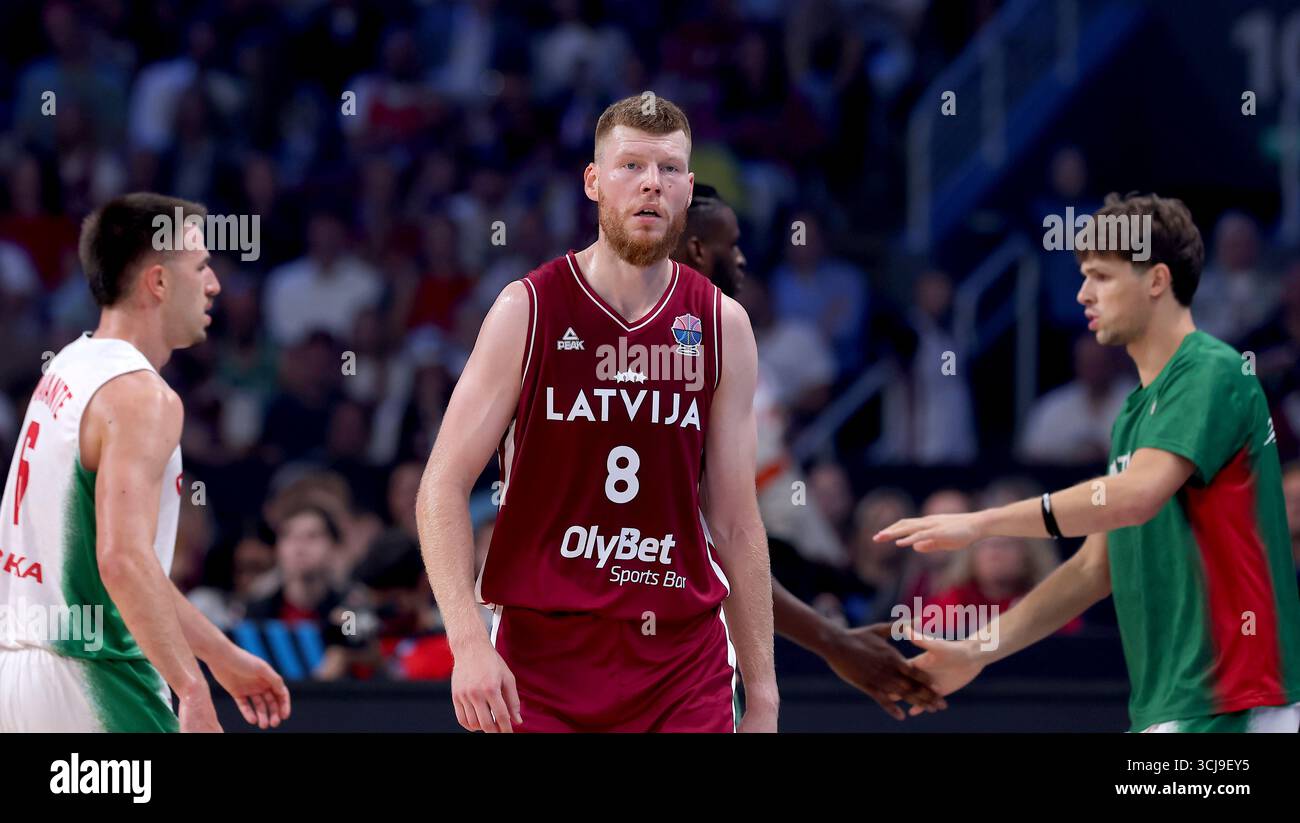 Latvia's Davis Bertans during FIBA Eurobasket 2025 group A 4th round ...