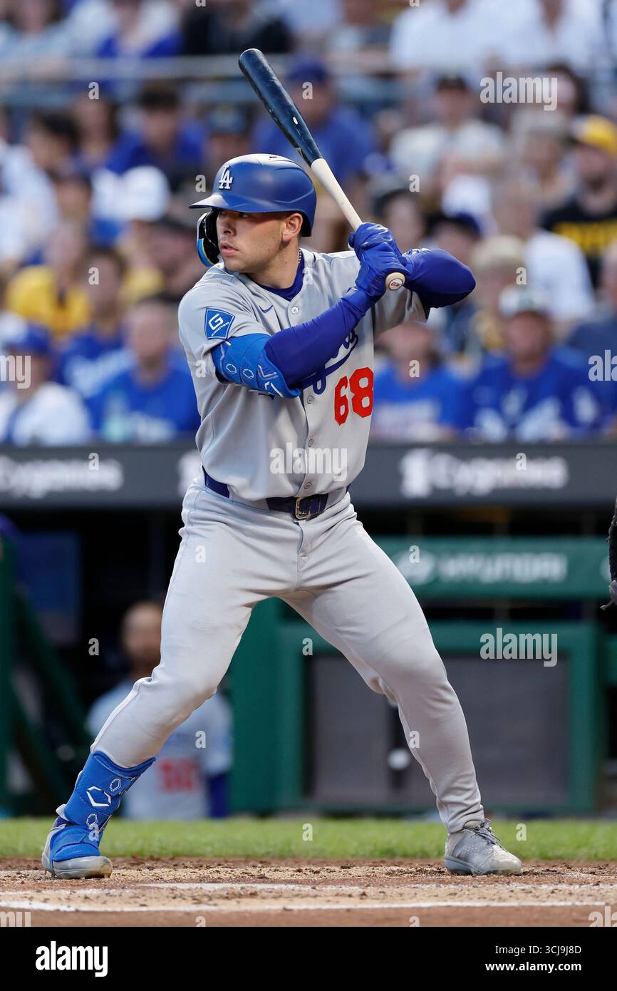PITTSBURGH, PA - SEPTEMBER 03: Dalton Rushing #68 of the Los Angeles ...
