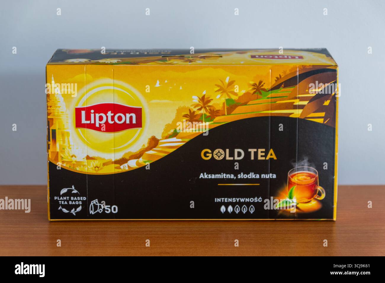 Pruszcz Gdanski, Poland - March 30, 2025: Lipton Gold Tea Stock Photo ...