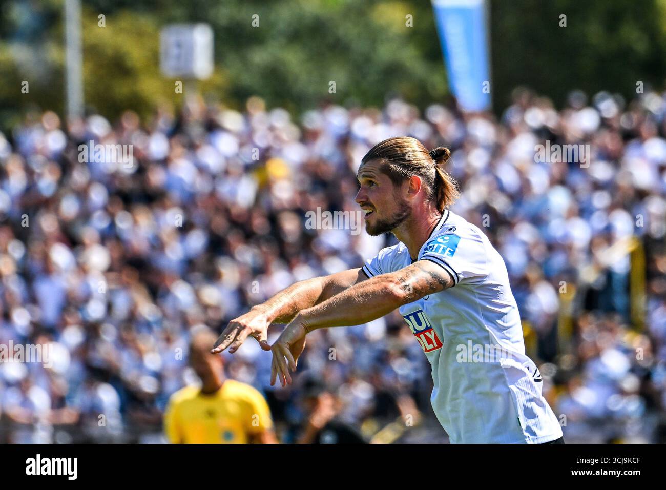 31.08.2025, Donaustadion, Ulm, GER, 3. Liga, SSV Ulm 1846 vs SV Waldhof ...