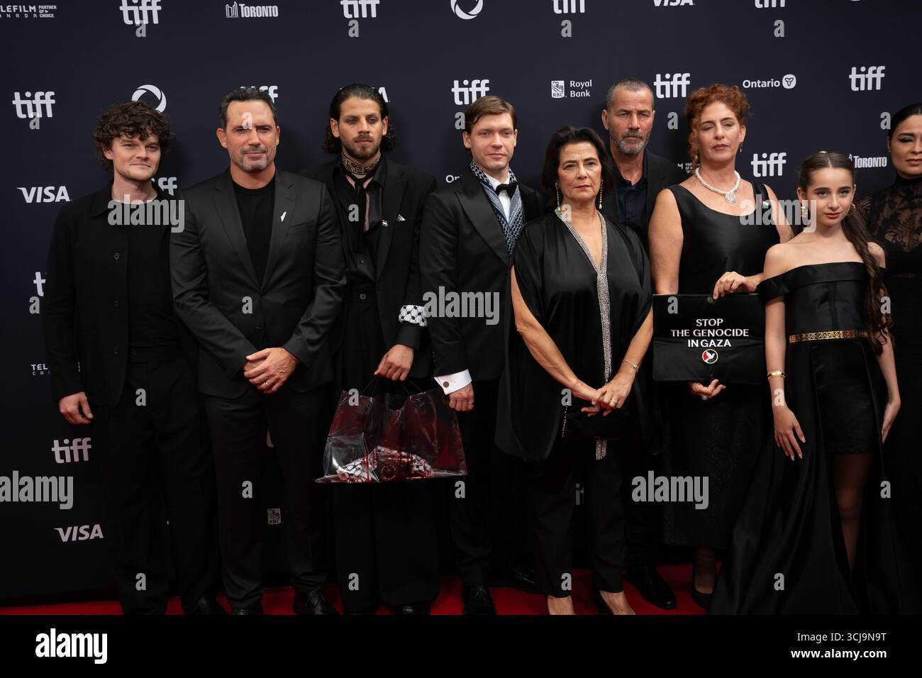 (L-R) Robert Aramayo, Dhafer L'Abedine, Karim Daoud Anaya, Billy Howle ...