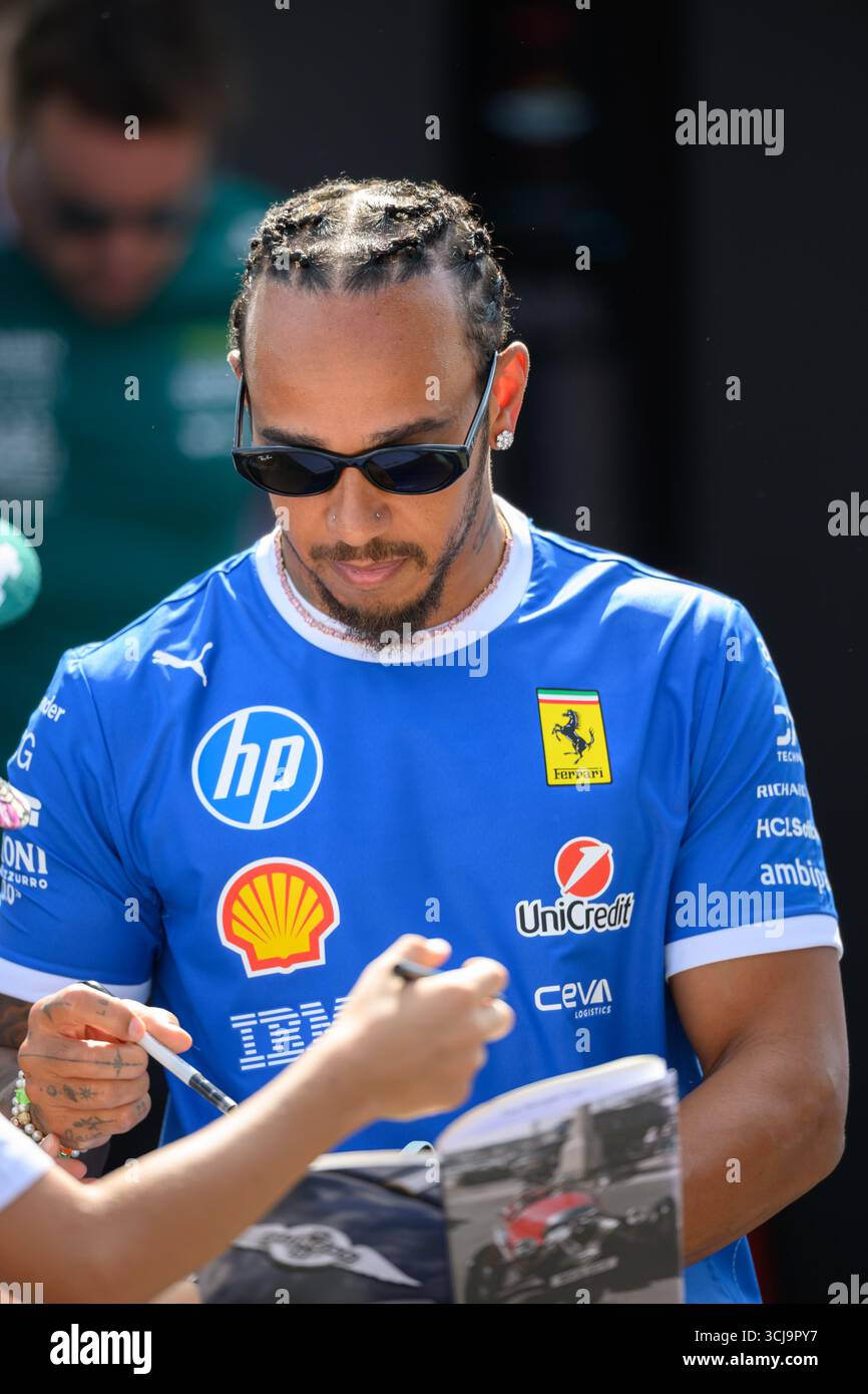 Monza, Italy. 5th September, 2025. Lewis HAMILTON (GBR) of Ferrari F1 ...