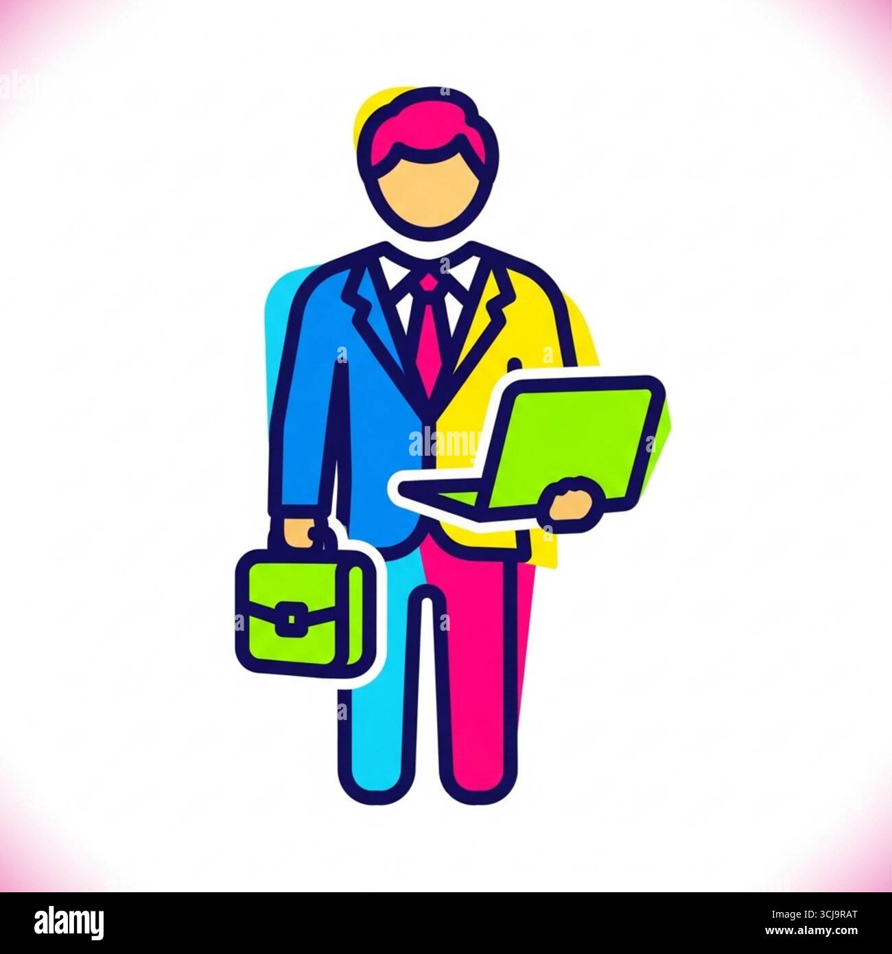 Business Person Vector Icon - Professional Man Character for Corporate ...