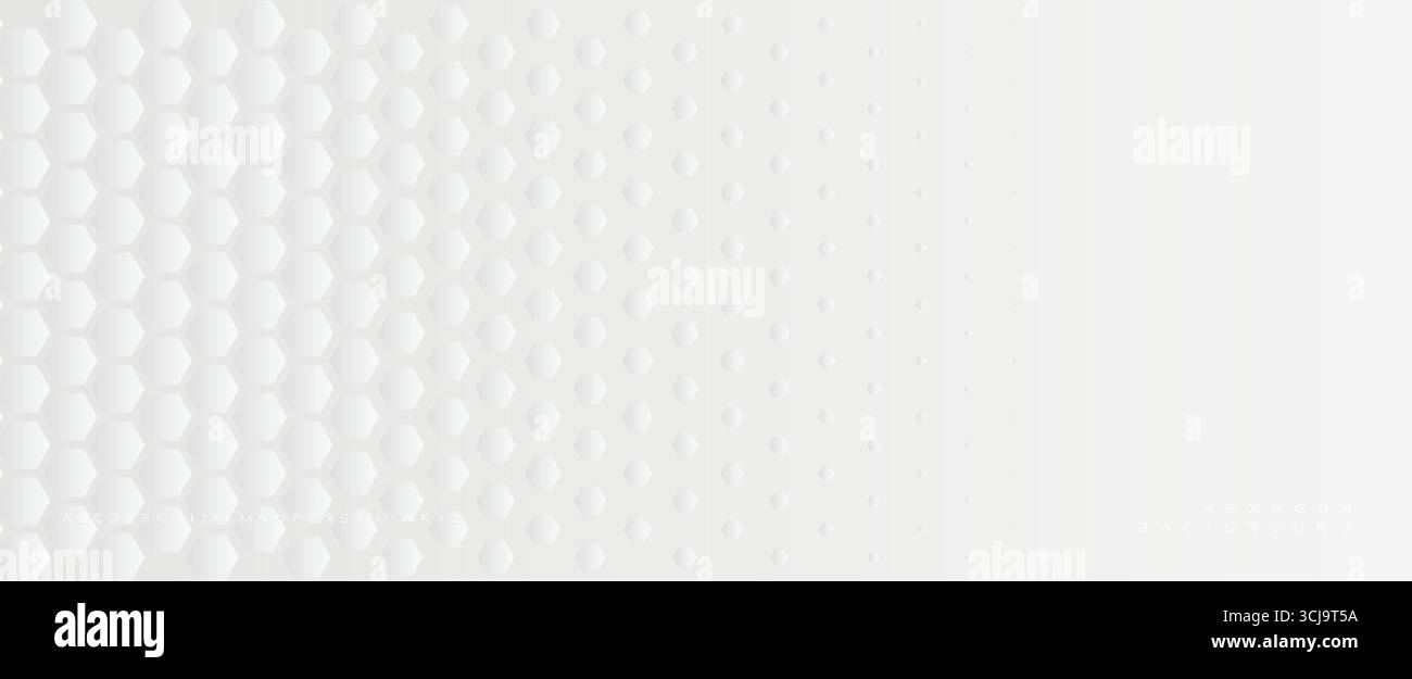 White hexagon pattern, abstract golf ball texture, honeycomb 3d ...
