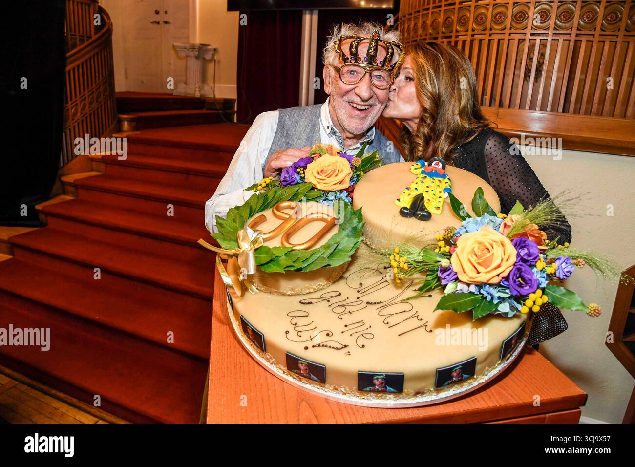 abb Dieter Hallervorden mit Frau Christiane Zander Kuss und seiner ...