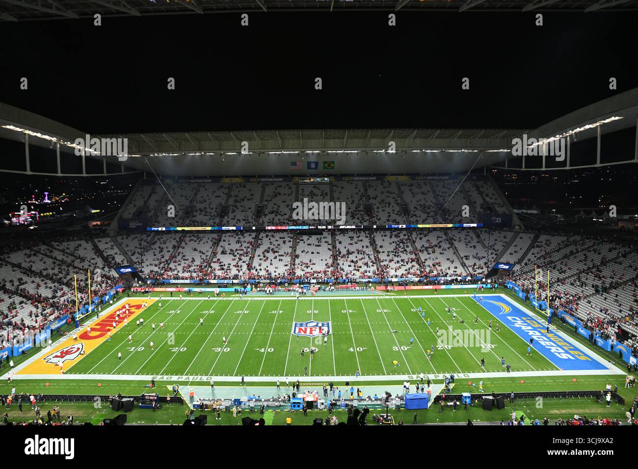 SAO PAULO,BRAZIL - SEPTEMBER 5: A general view of the field prior to an ...