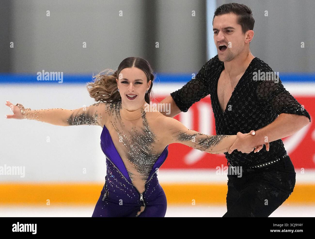 Marie-Jade LAURIAULT and Romain le GAC of Canada perform during the Ice ...